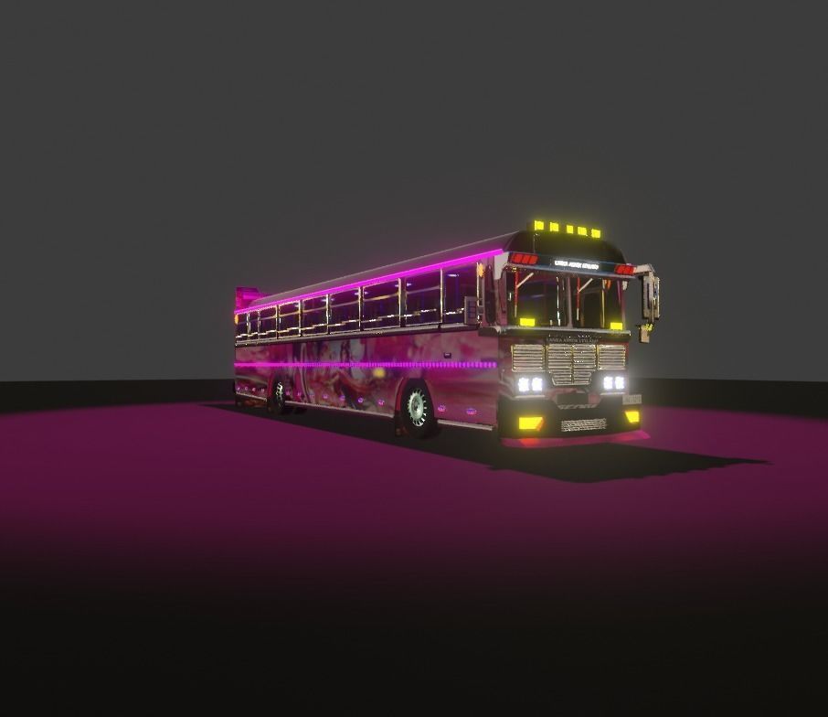 3D model Lanka Ashok Leyland Bus - Viking VR / AR / low-poly | CGTrader