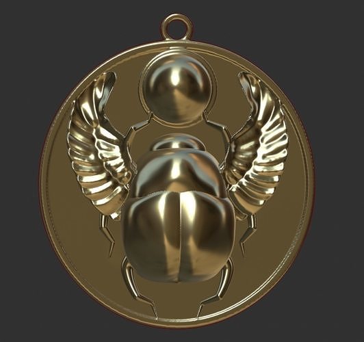 Scarab pendant 3D model 3D printable | CGTrader