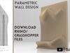 Parametric Wall Design Grasshopper Rhino AutoCAD Download 3D model | CGTrader