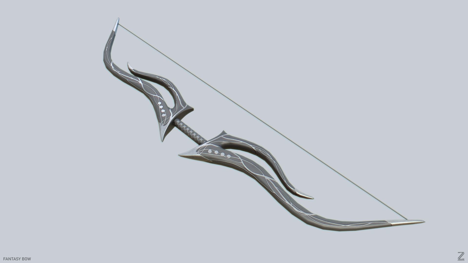 3D model Fantasy bow VR / AR / low-poly | CGTrader