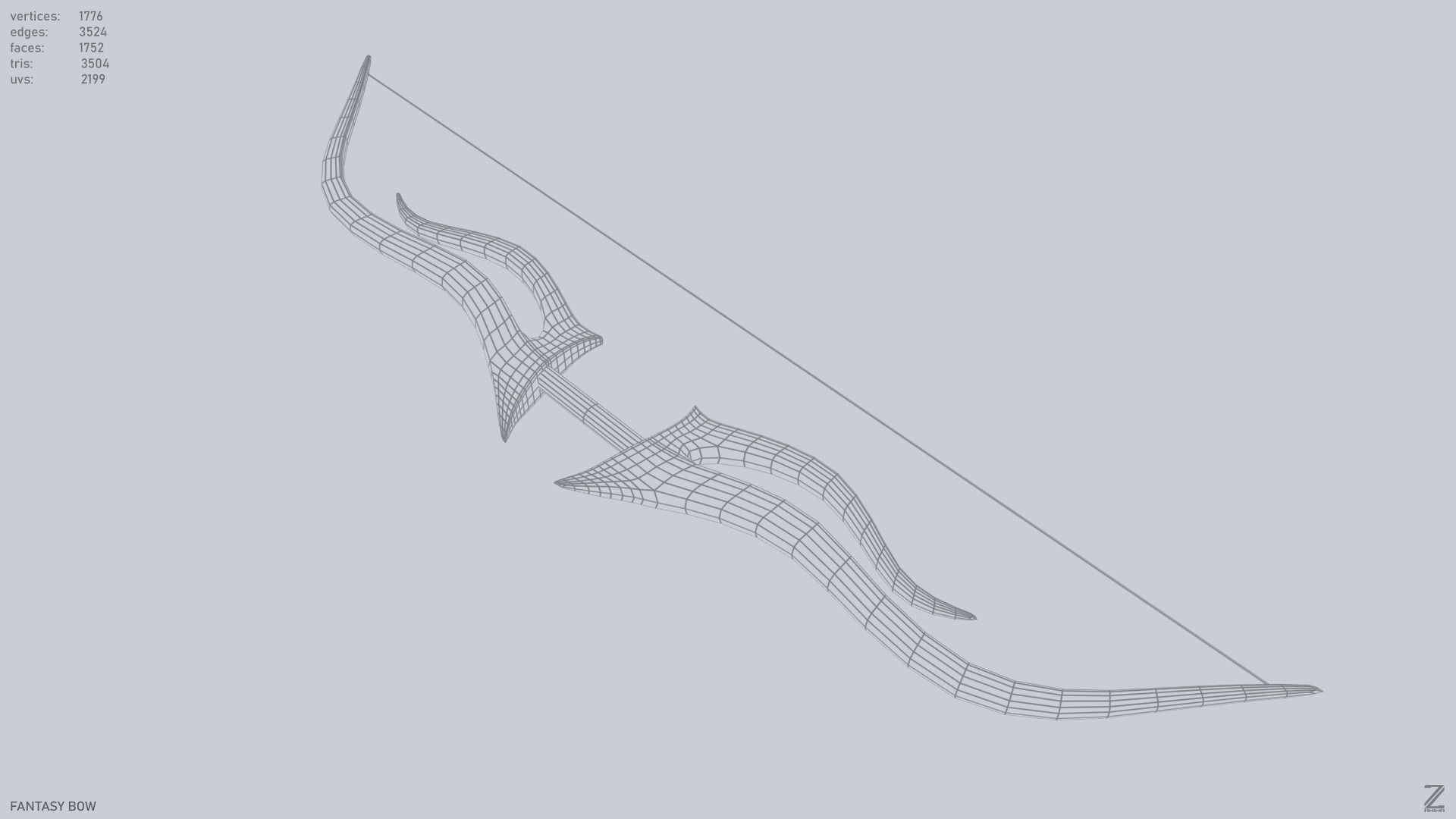 3D model Fantasy bow VR / AR / low-poly | CGTrader
