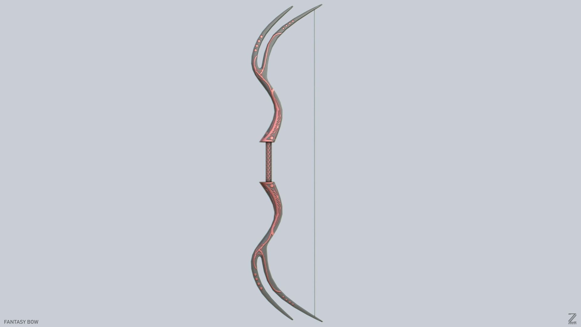3D model Fantasy bow VR / AR / low-poly | CGTrader