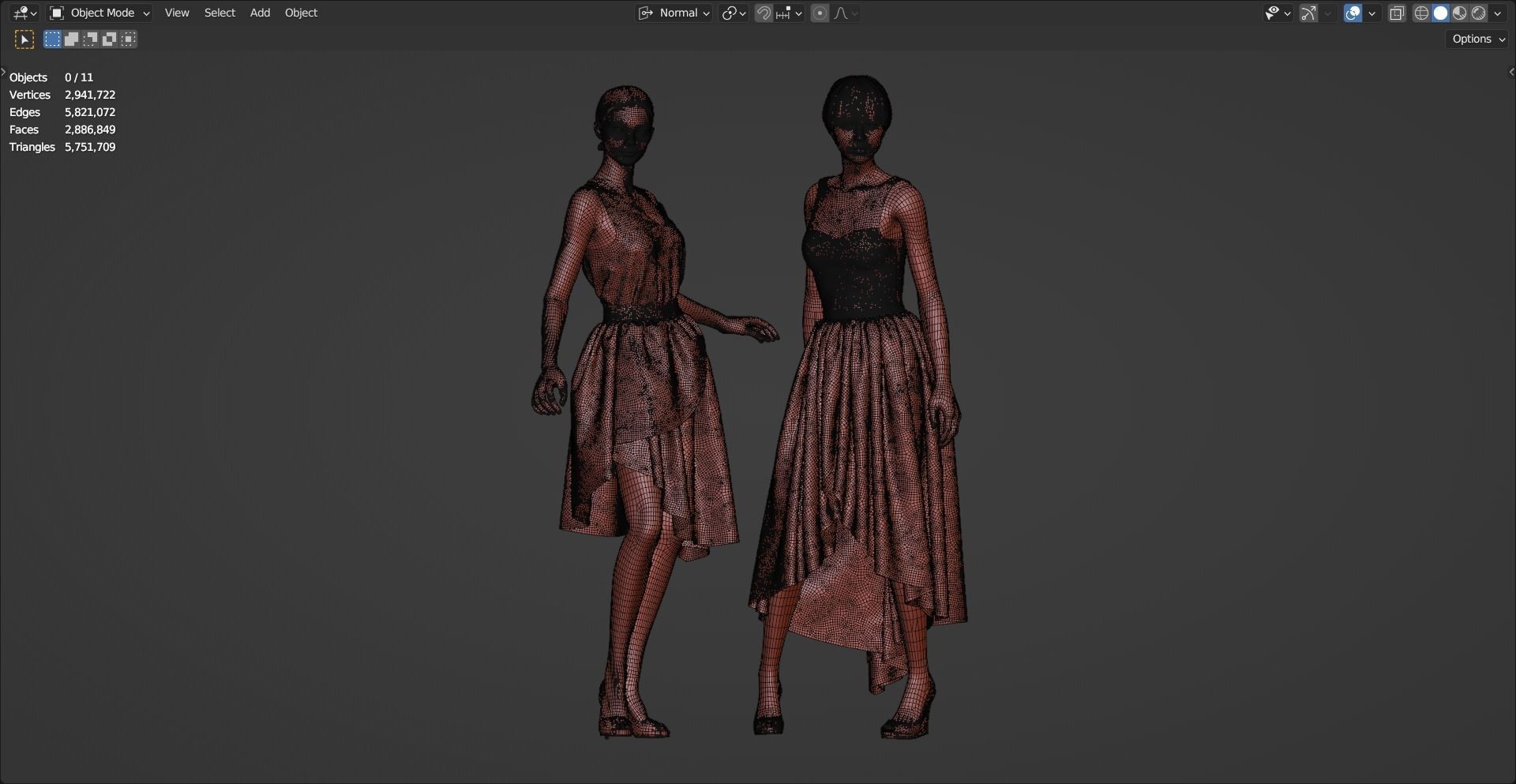 Woman Outfit For Party 3D model | CGTrader