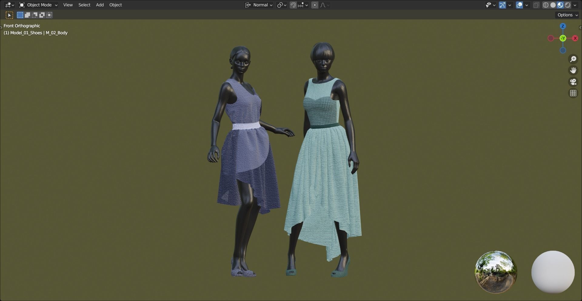 Woman Outfit For Party 3D model | CGTrader