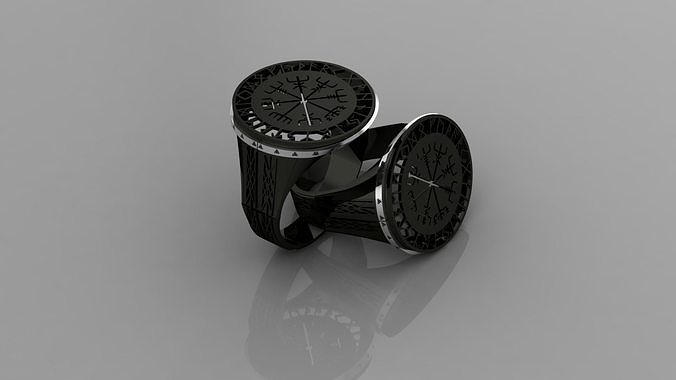viking runes ring 3D model 3D printable | CGTrader