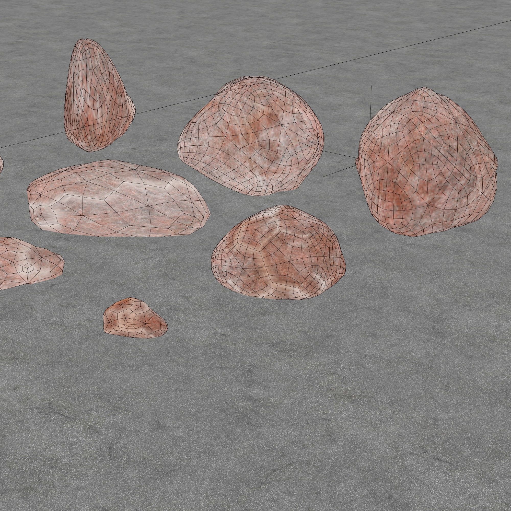 Set of rocks 3d set of objects free 3D model | CGTrader