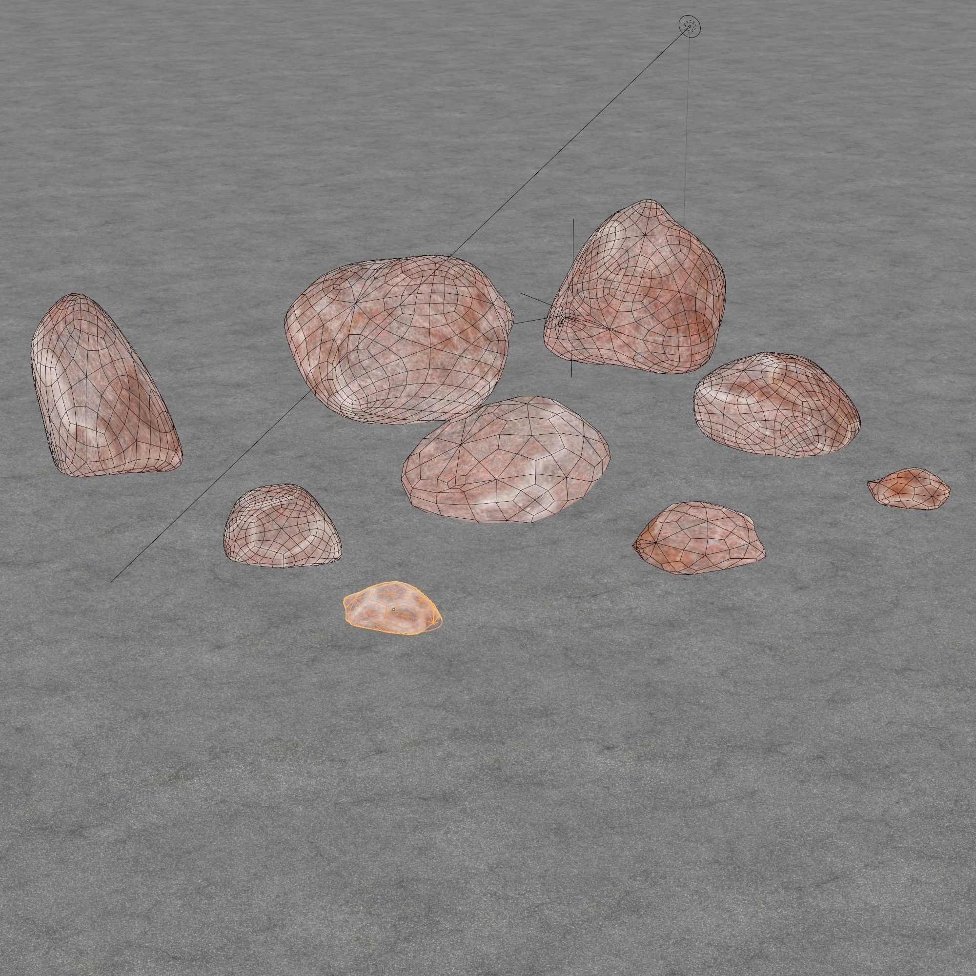 Set of rocks 3d set of objects free 3D model | CGTrader