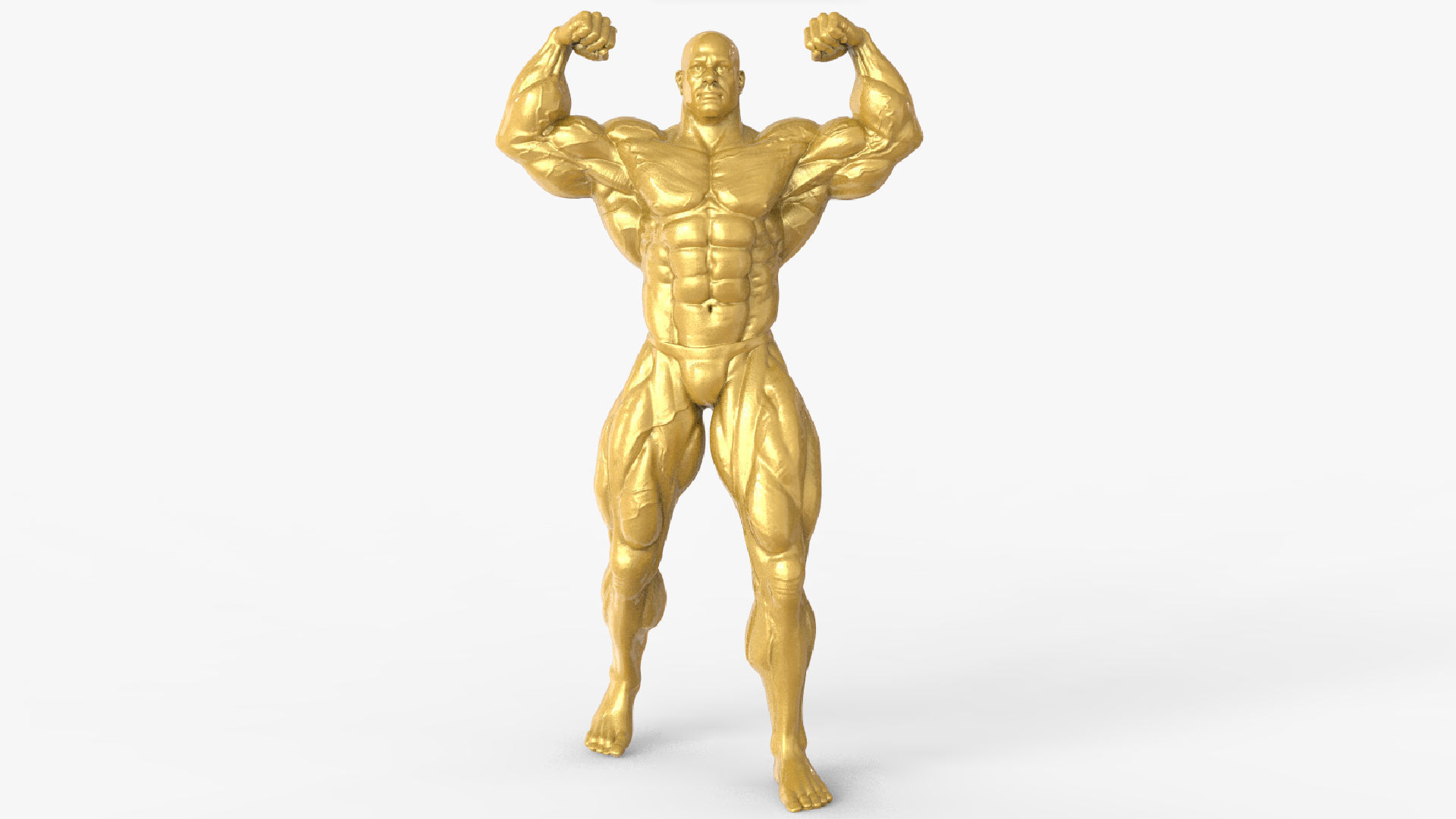 Bodybuilder Figurine Trophy 3D model 3D printable | CGTrader
