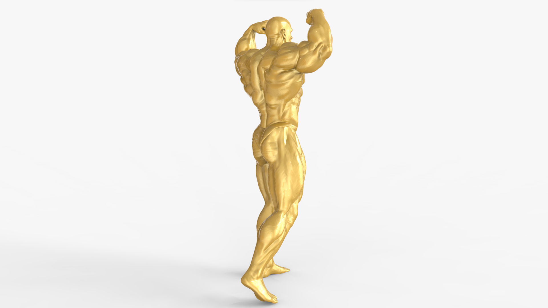 Bodybuilder Figurine Trophy 3D model 3D printable | CGTrader