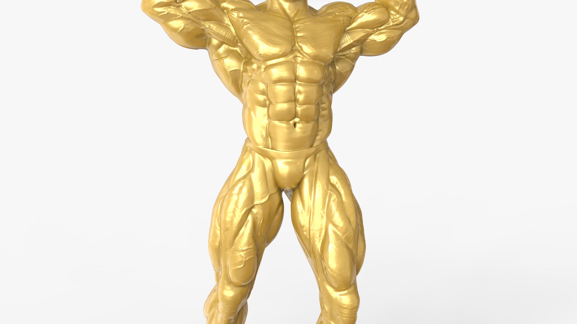 Bodybuilder Figurine Trophy 3D model 3D printable | CGTrader