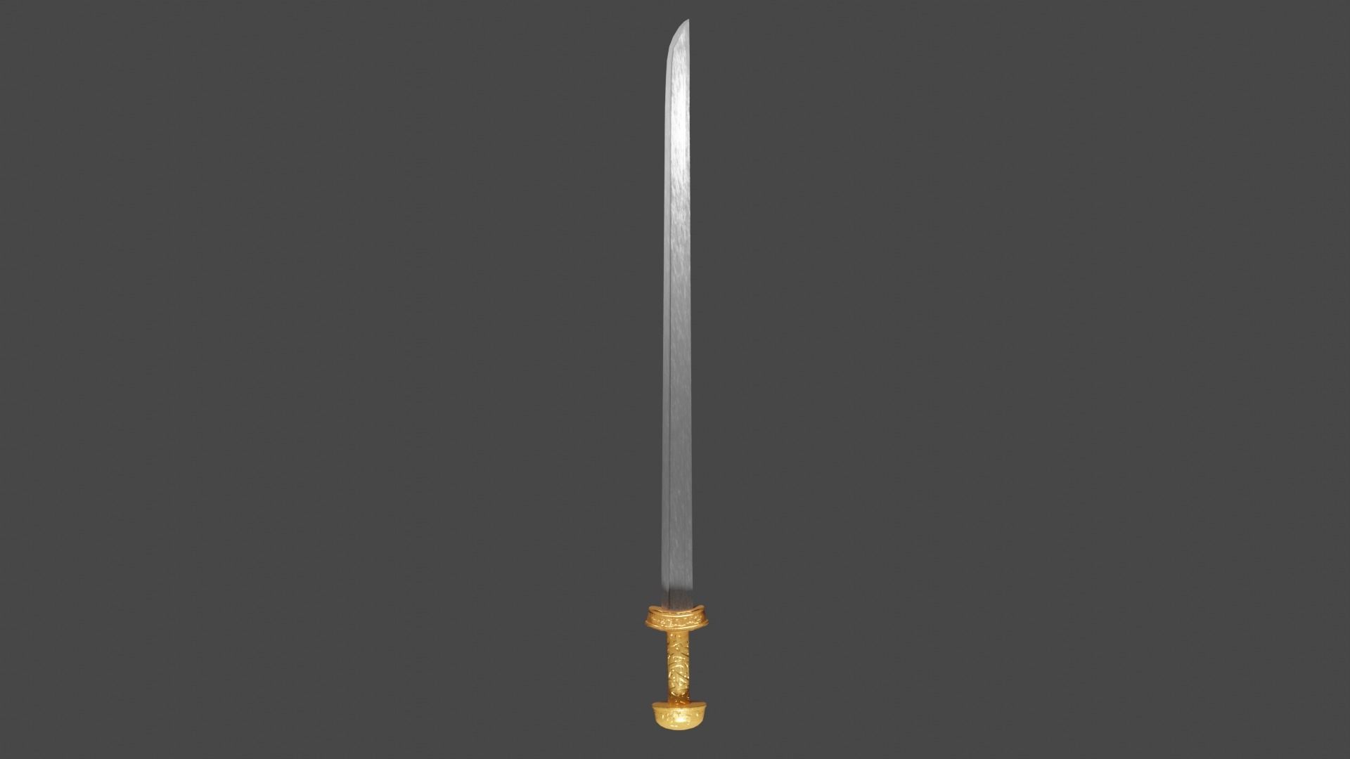 3D model Langsax sword VR / AR / low-poly | CGTrader