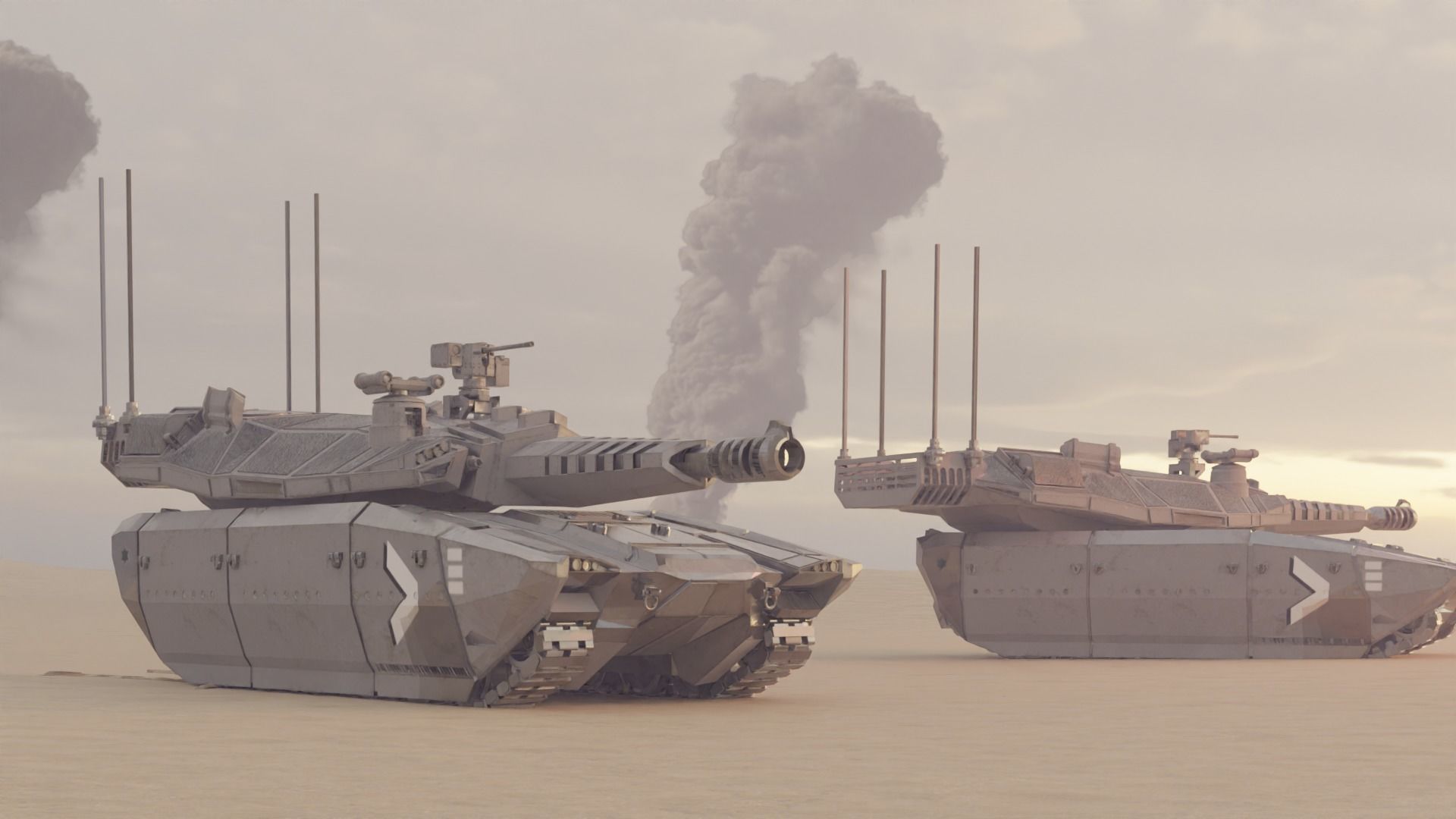IDF Merkava mark 5 - concept tank 3D model 3D printable | CGTrader