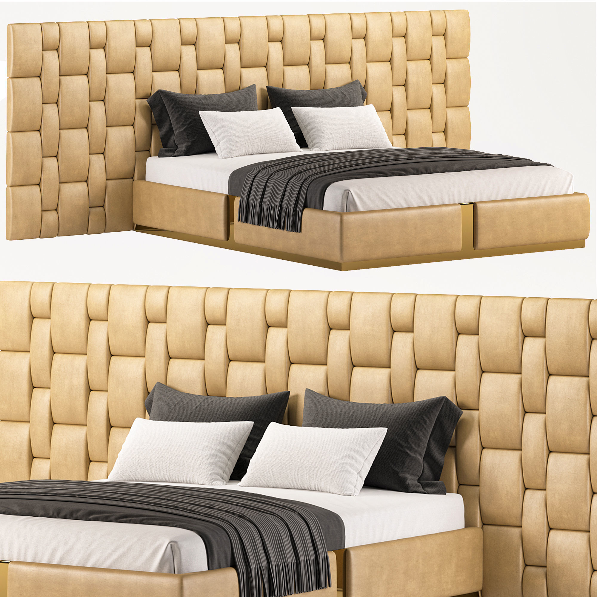 PERKINS BED BY VISIONNAIRE COLLECTION 3D model | CGTrader