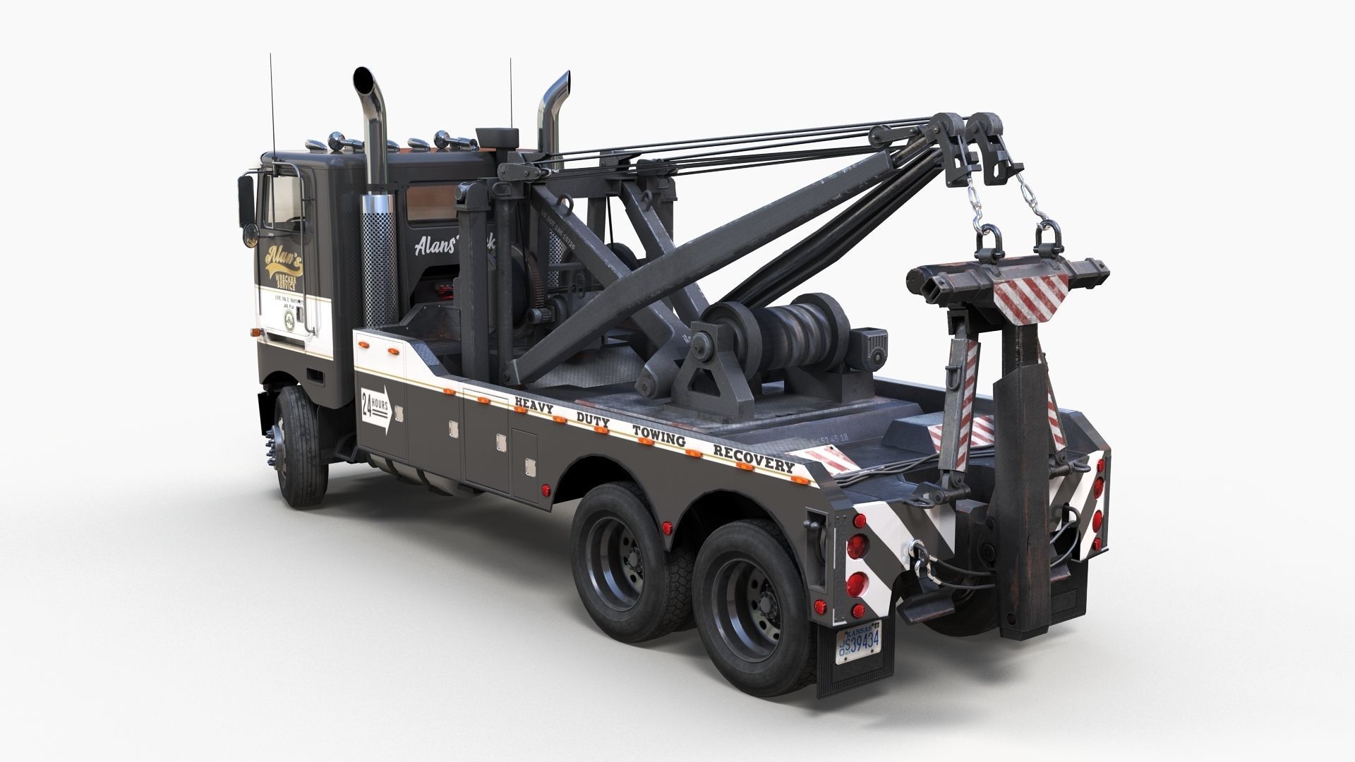 3D model Peterbilt 362 Heavy Wrecker VR / AR / low-poly | CGTrader