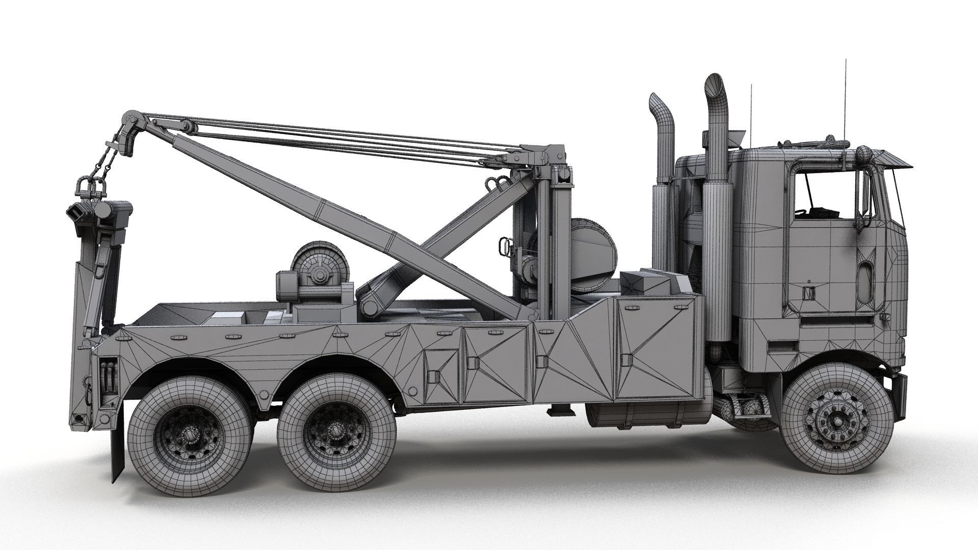 3D model Peterbilt 362 Heavy Wrecker VR / AR / low-poly | CGTrader