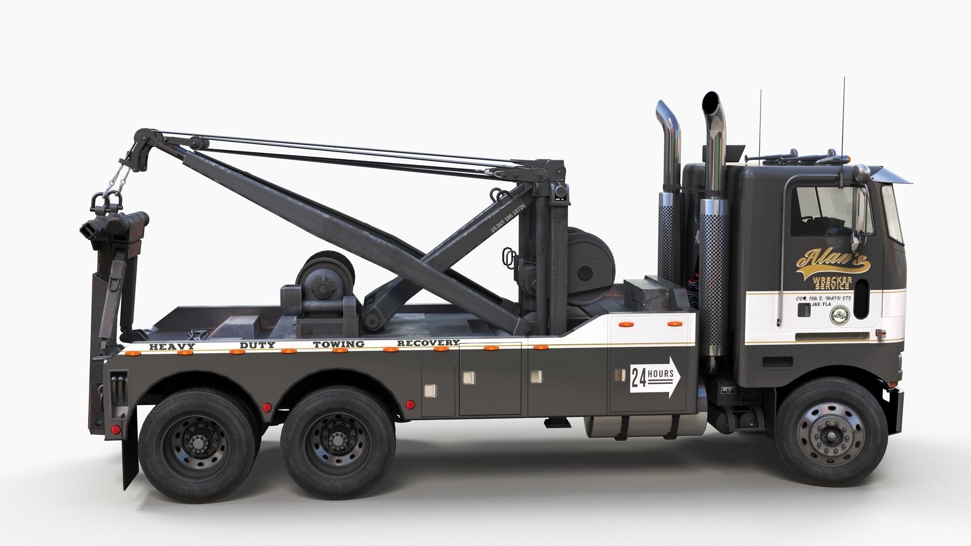 3D model Peterbilt 362 Heavy Wrecker VR / AR / low-poly | CGTrader