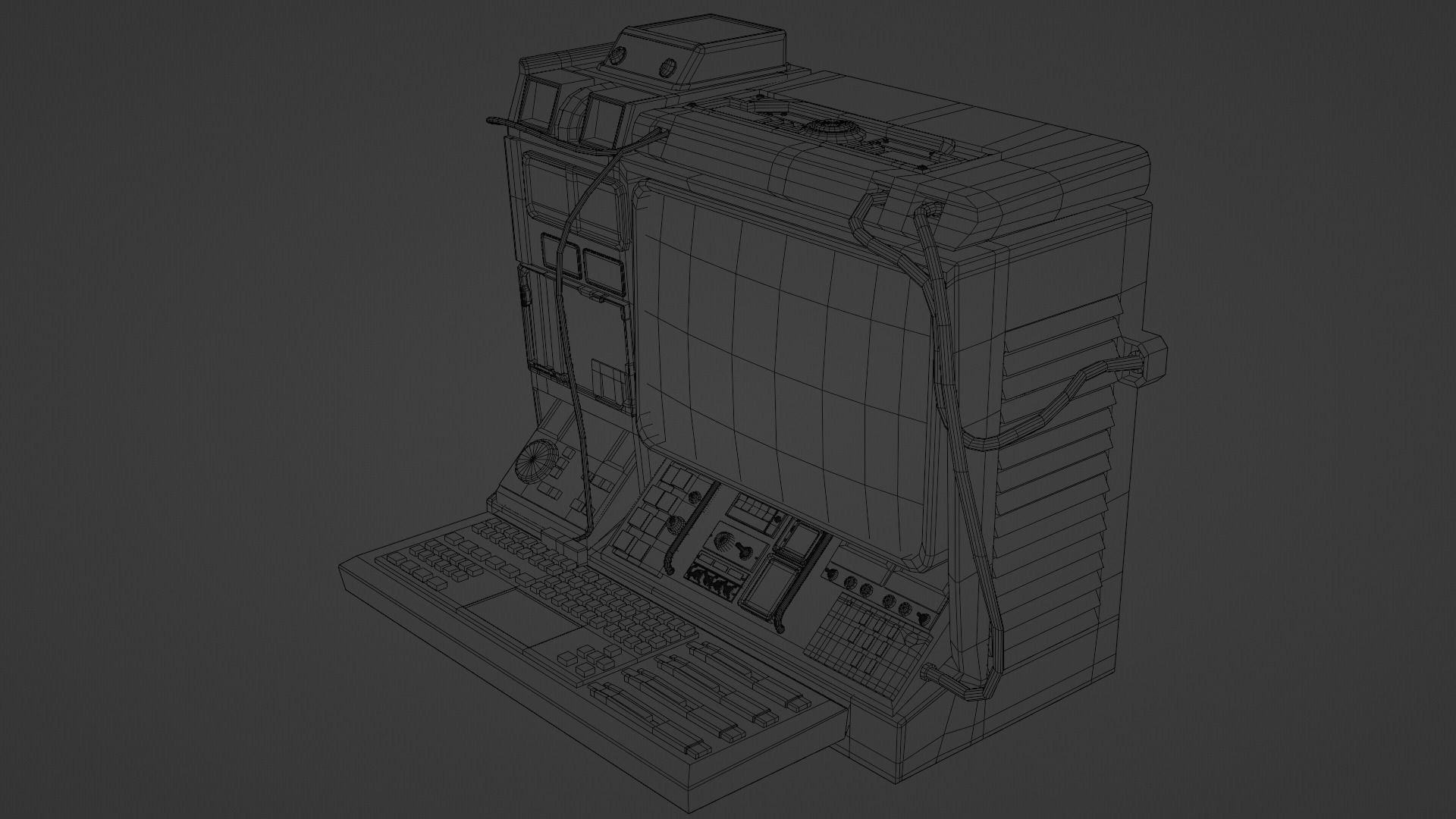 3D model Sci-Fi Computer 6 In 1 Game ready VR / AR / low-poly | CGTrader