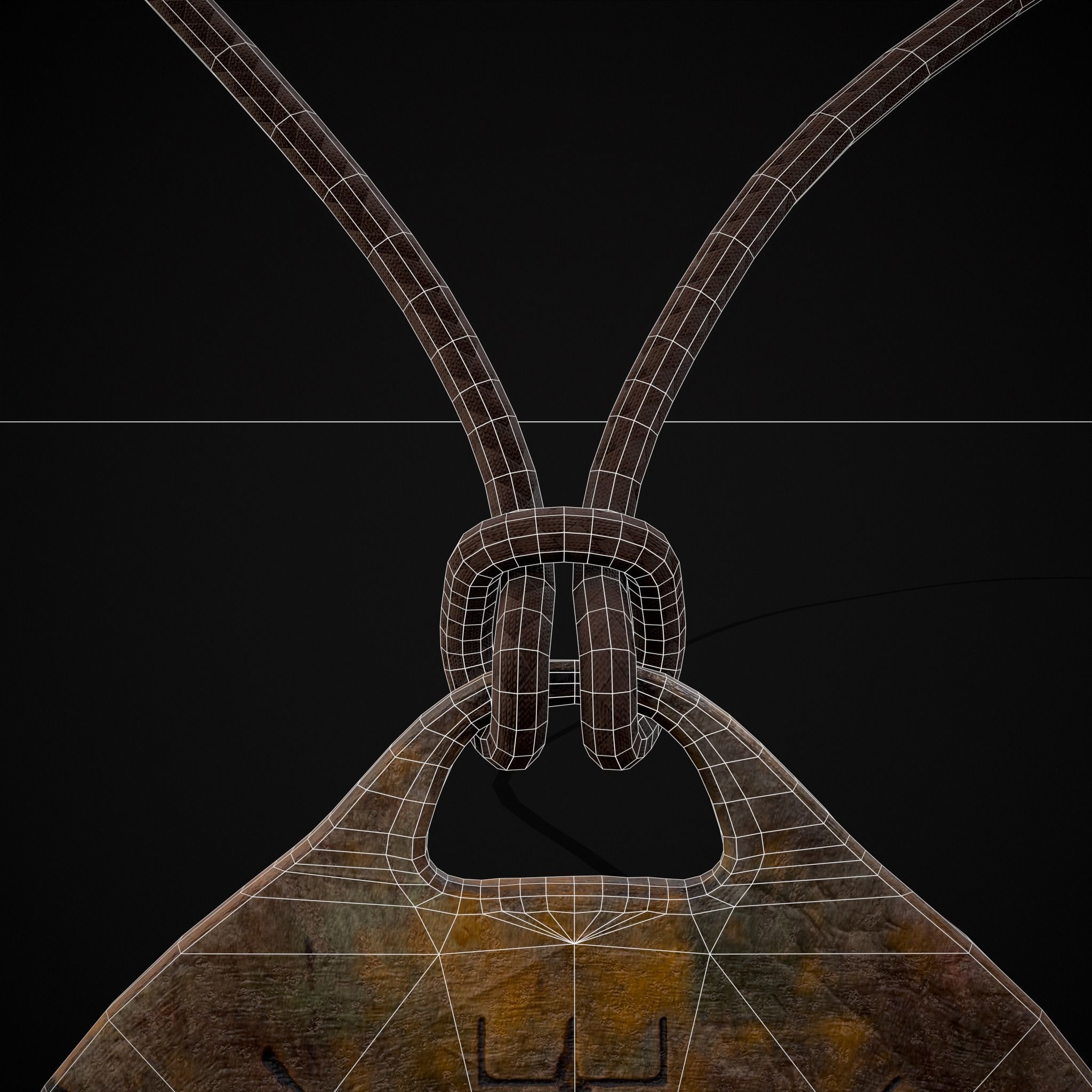 3D model Wooden Vegvisir Medallion VR / AR / low-poly | CGTrader