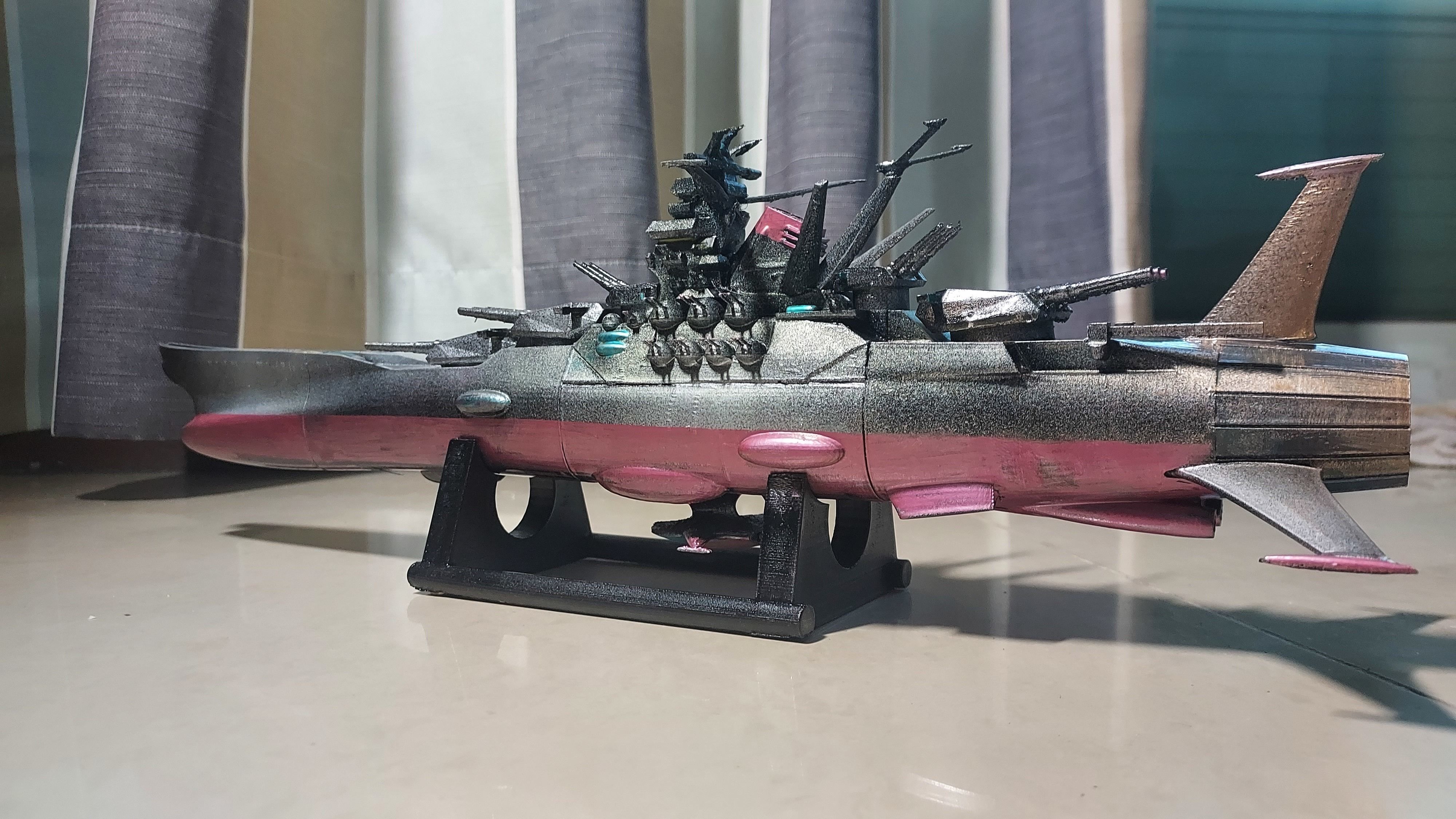Space Battleship Yamato 3D model 3D printable | CGTrader