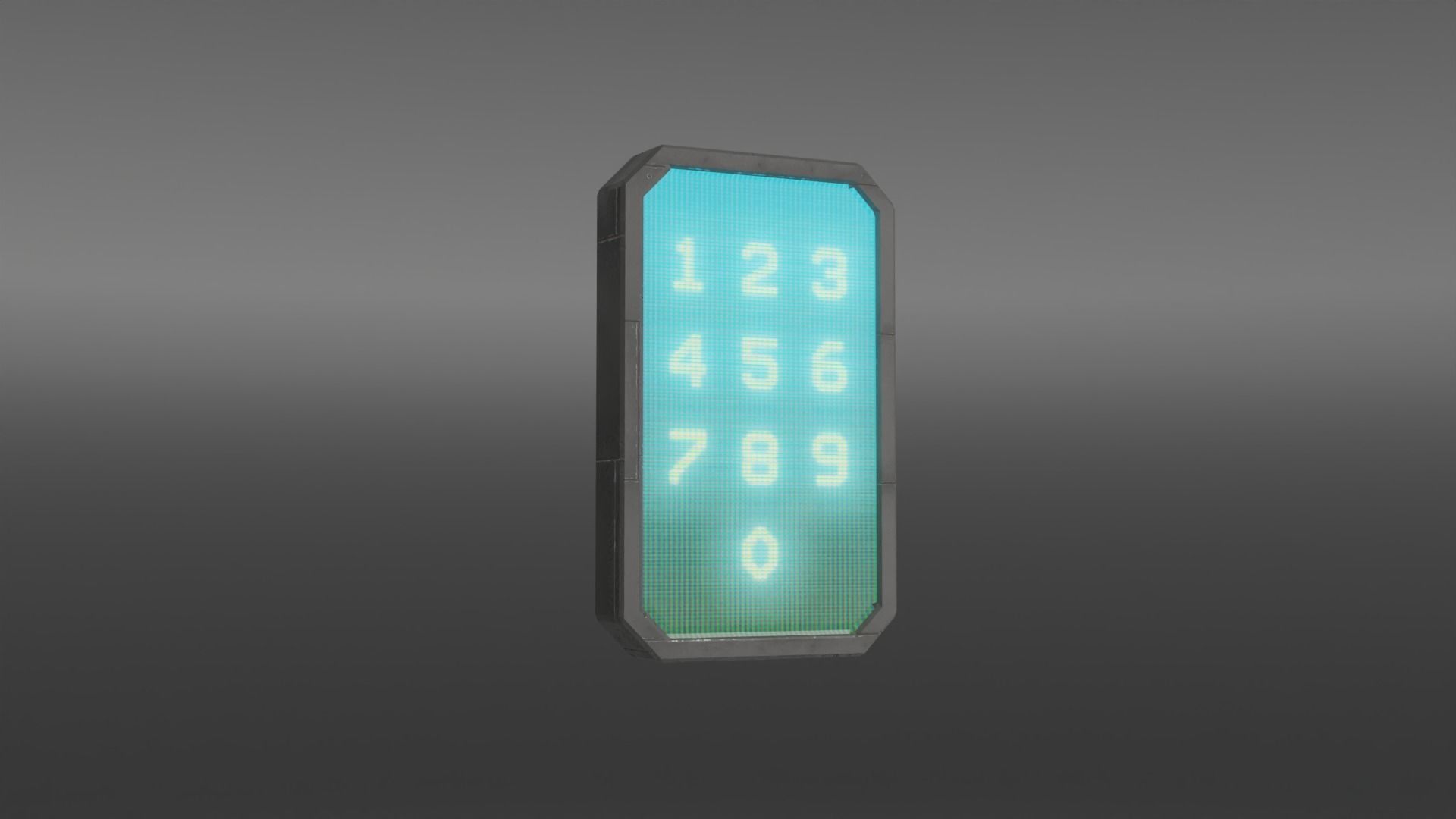 3D model Computers Servers Screens Touch Pad Lock Box VR / AR / low ...