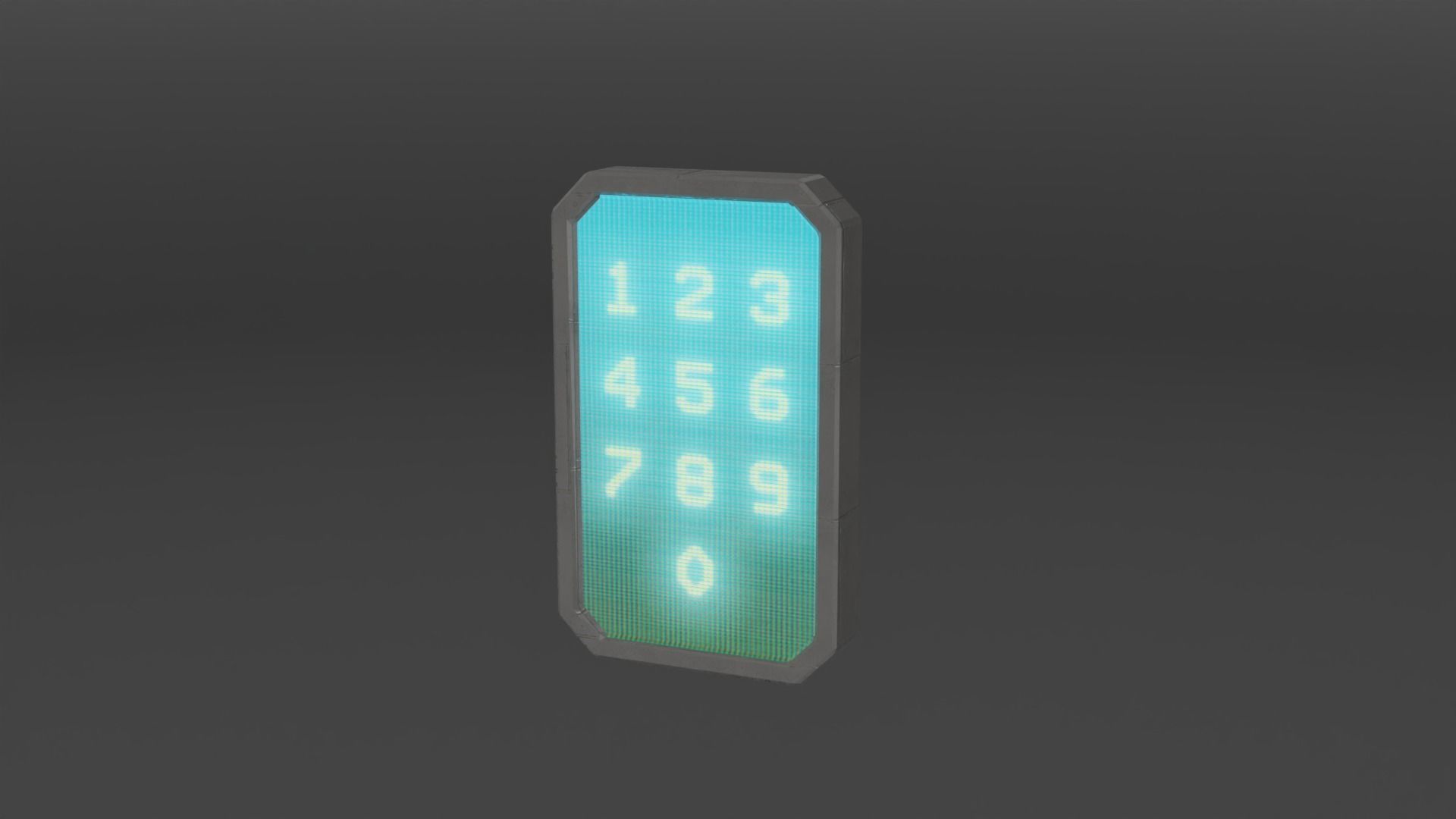 3D model Computers Servers Screens Touch Pad Lock Box VR / AR / low ...