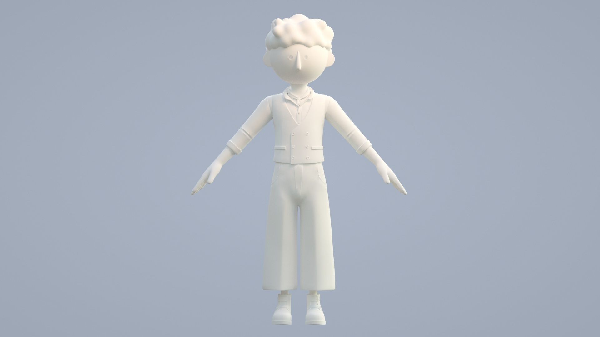 Cartoon Teenager Young Boy Gentleman IP Cartoon Image c4d 3D model ...