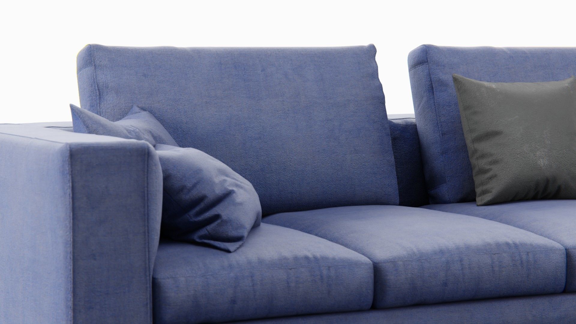 Axis Modern Blue Sofa 3D model | CGTrader