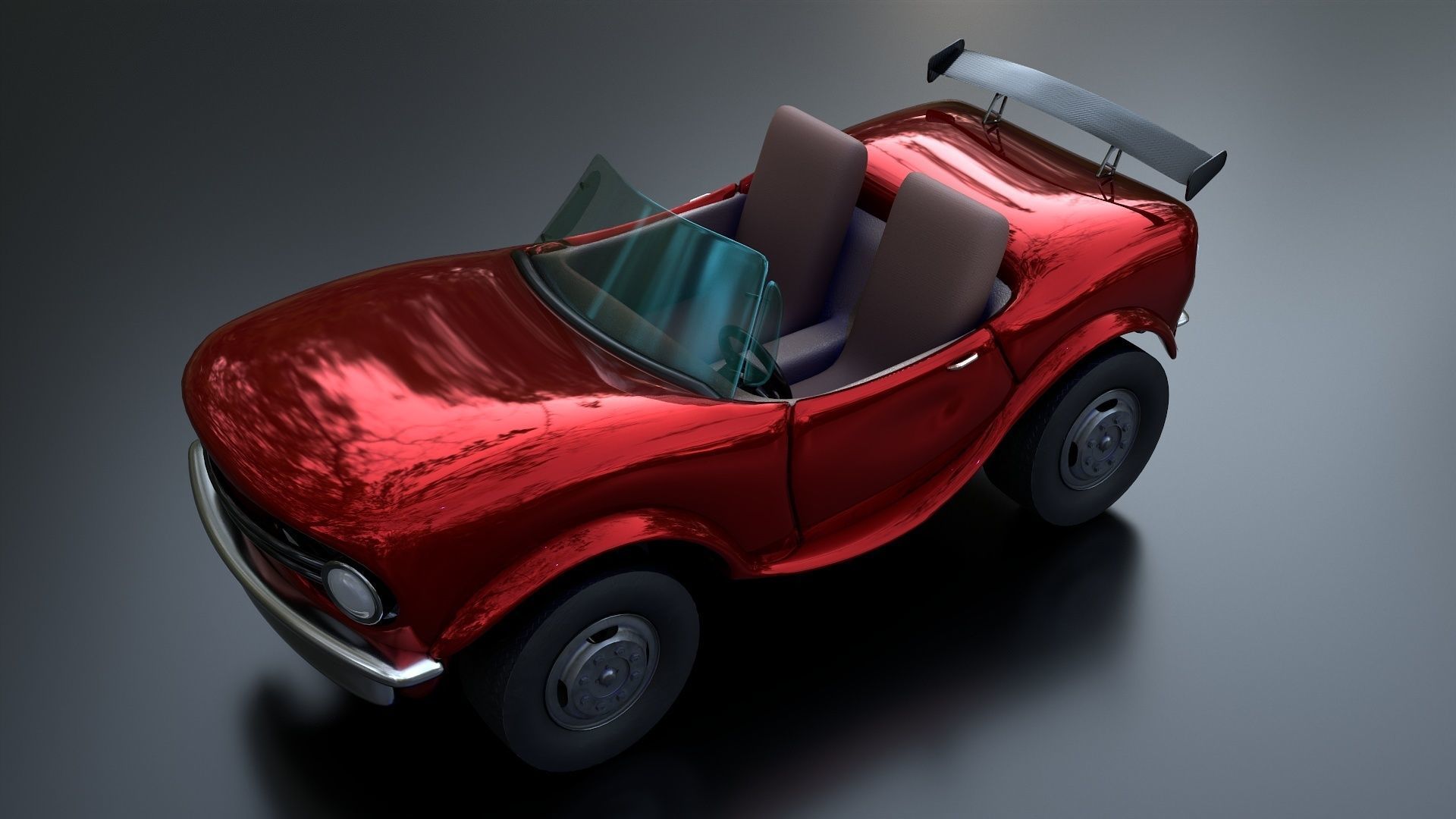 3D model Stylized Racing Car VR / AR / low-poly | CGTrader