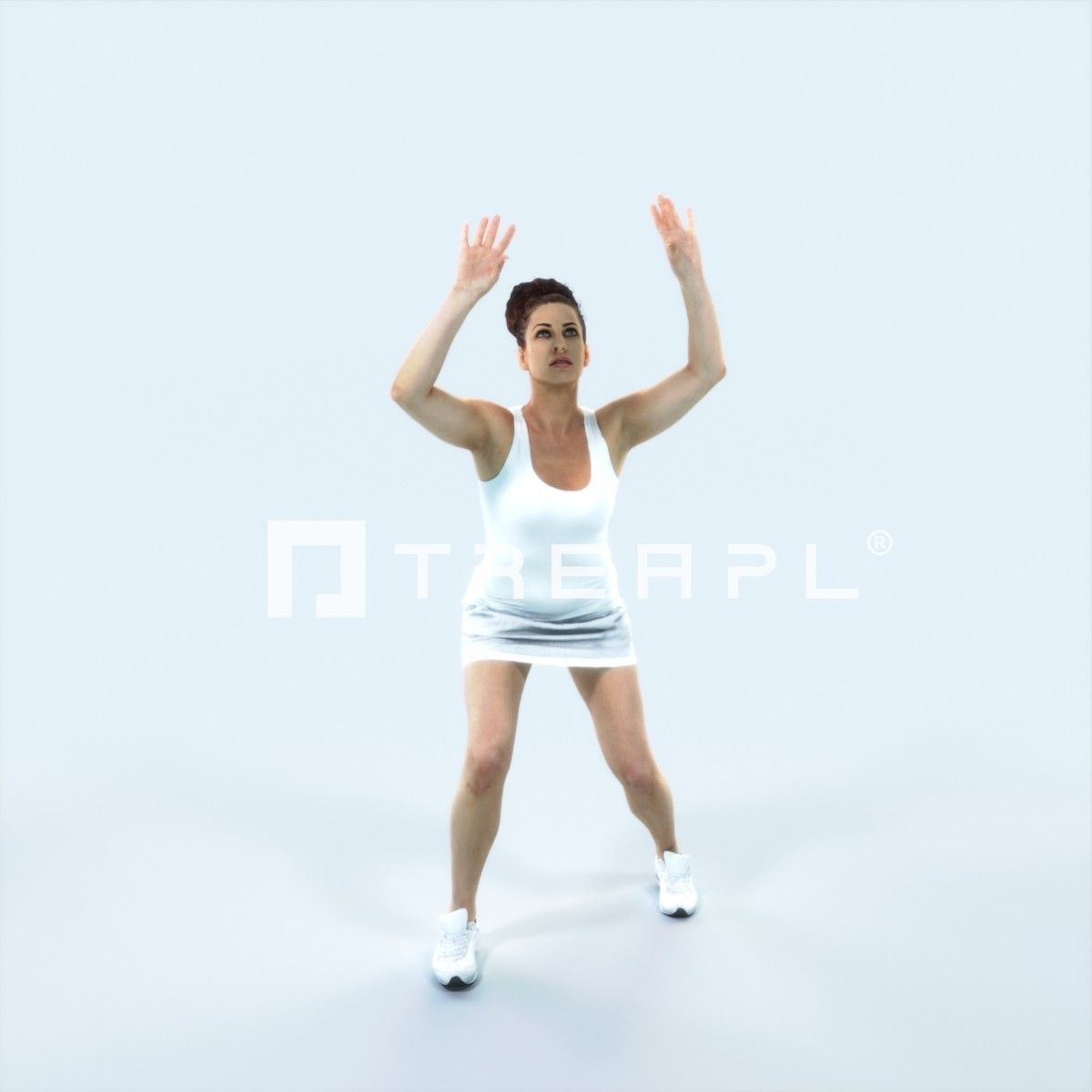 3D model Yearn 11D Volleyball Overhead Sports Woman VR / AR / low-poly ...