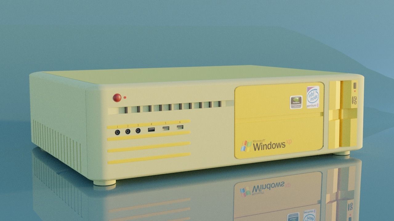 UniQue Retro Computer free VR / AR / low-poly 3D model | CGTrader