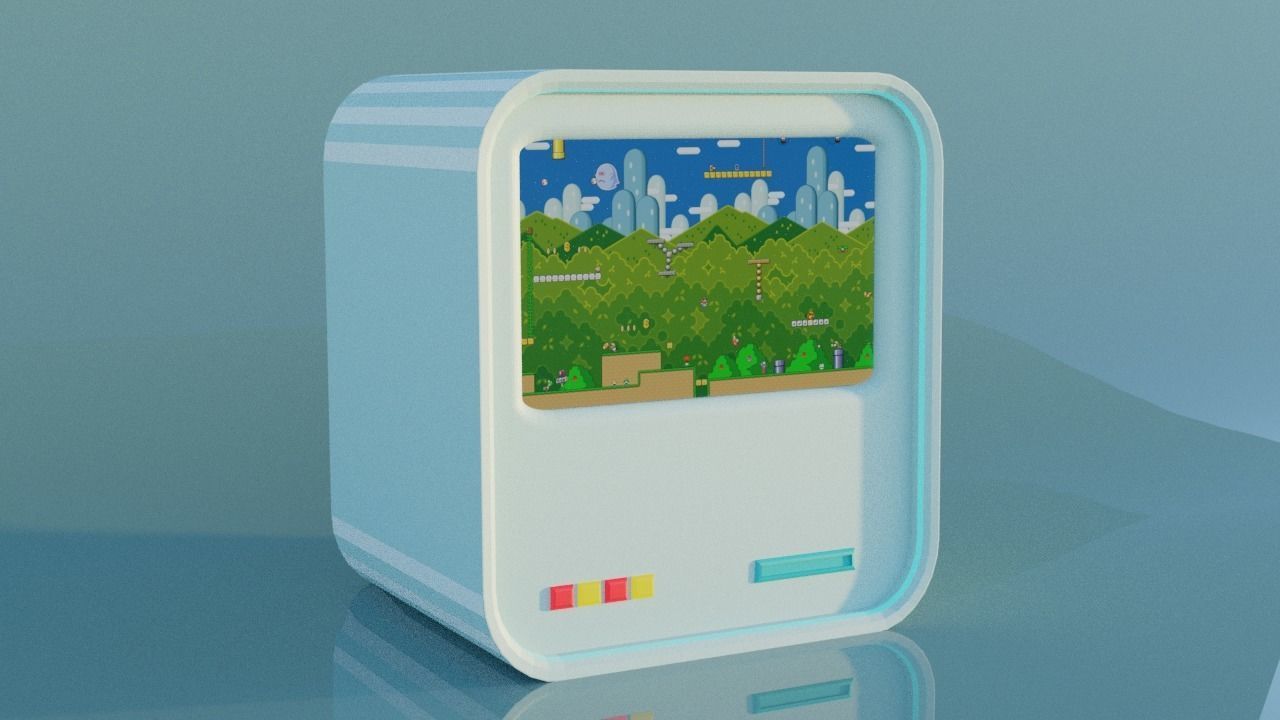 UniQue Retro Computer free VR / AR / low-poly 3D model | CGTrader