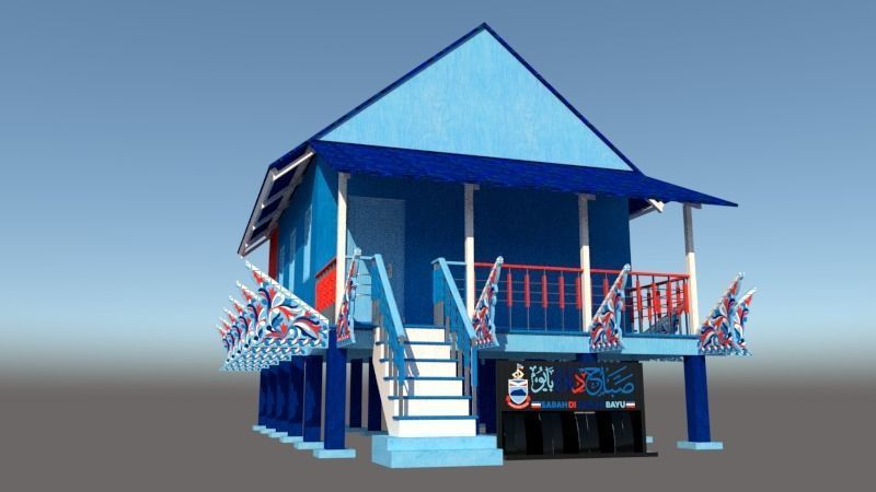 SULUK TRADITIONAL HOUSE SABAH free 3D model 3D printable | CGTrader