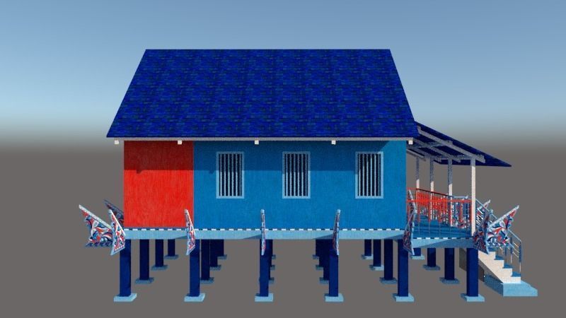 SULUK TRADITIONAL HOUSE SABAH free 3D model 3D printable | CGTrader