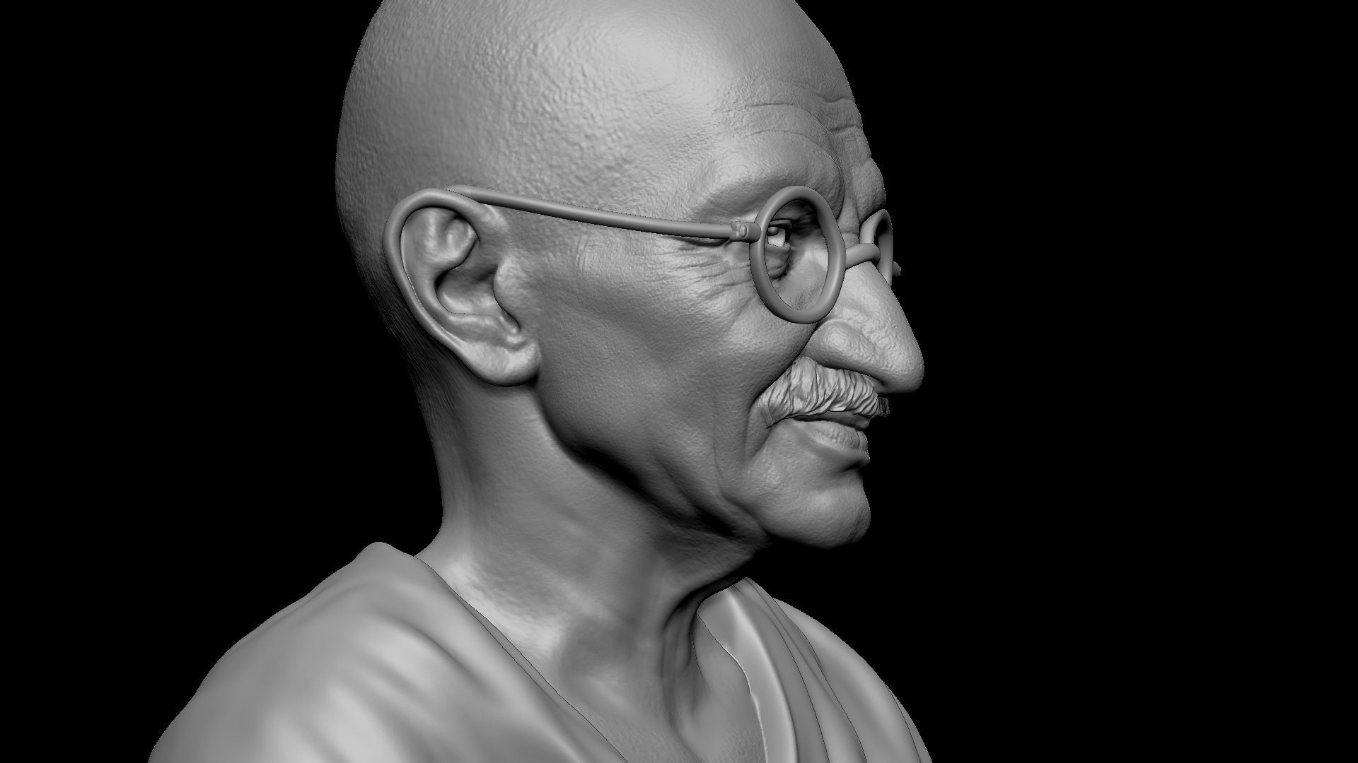 Mahatma Gandhi 3D model 3D printable | CGTrader