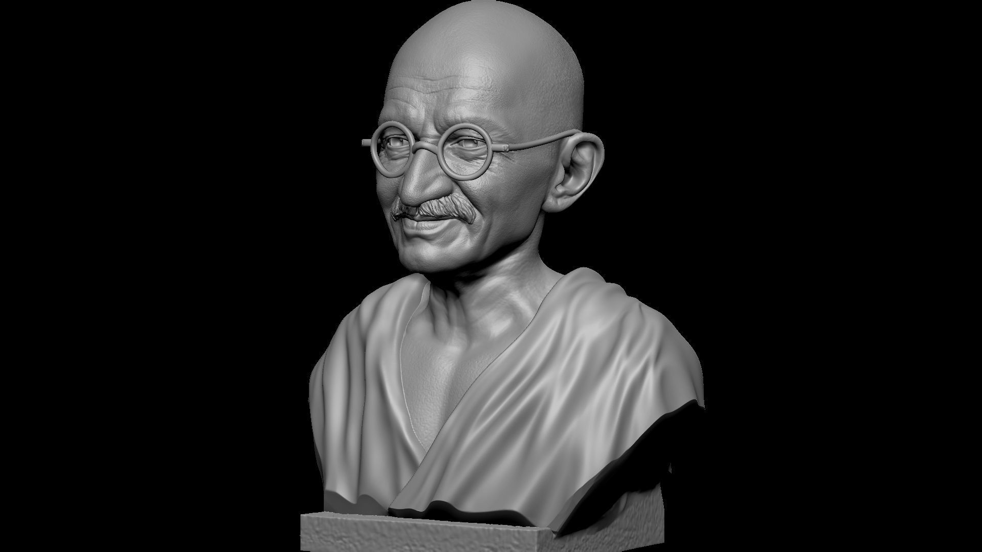 Mahatma Gandhi 3D model 3D printable | CGTrader