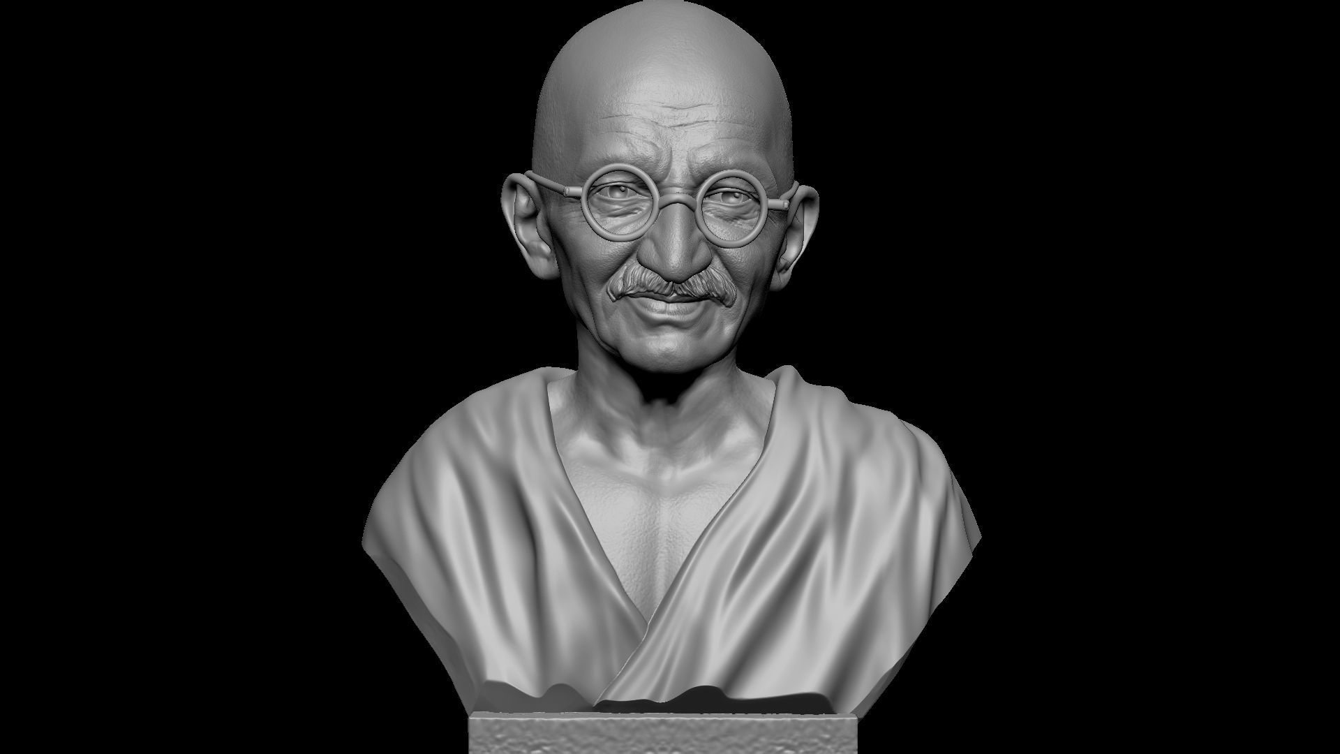 Mahatma Gandhi 3D model 3D printable | CGTrader