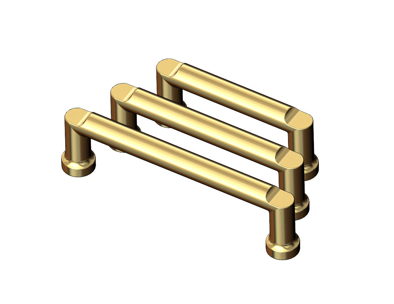 Cabinet drawer handle and pull N015 miniset 3D model 3D printable ...