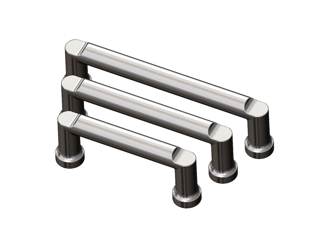 Cabinet drawer handle and pull N015 miniset 3D model 3D printable | CGTrader