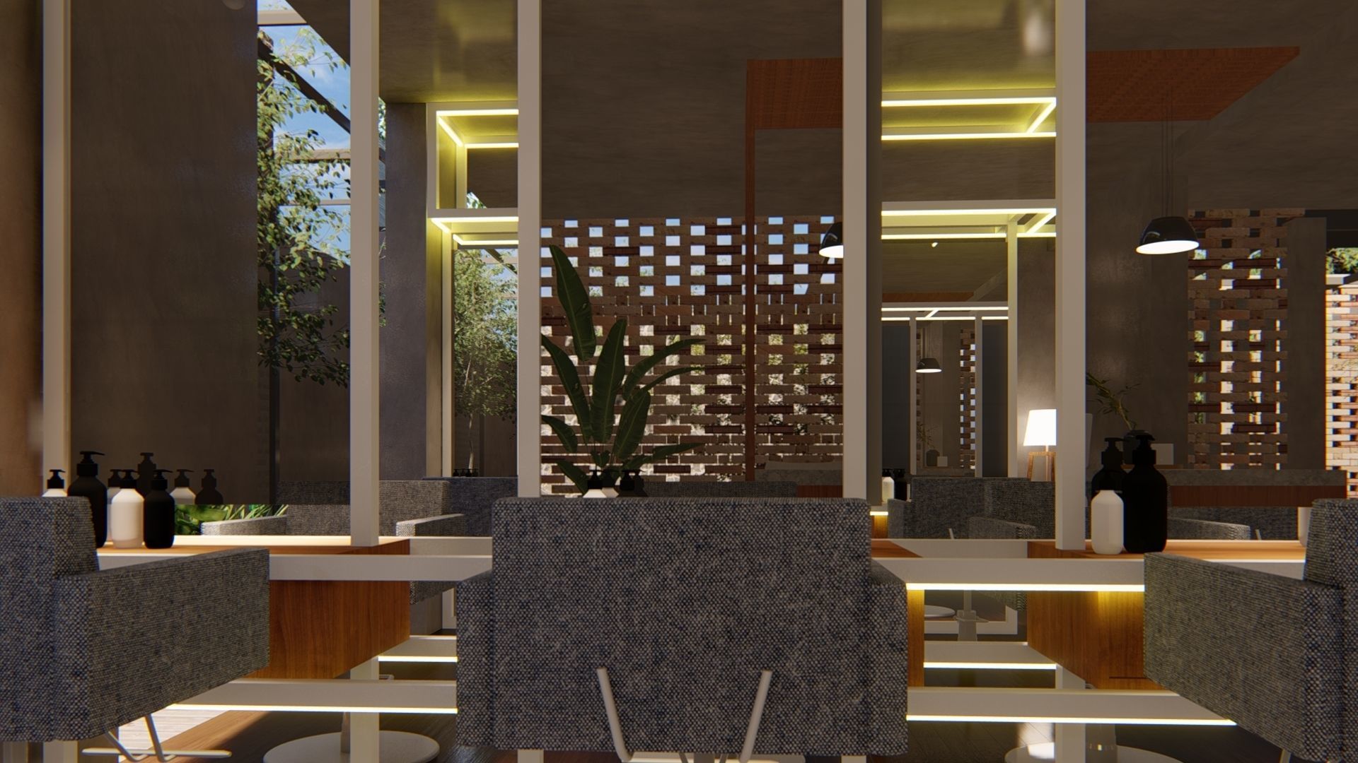 unisex saloon design 3D model 3D printable | CGTrader