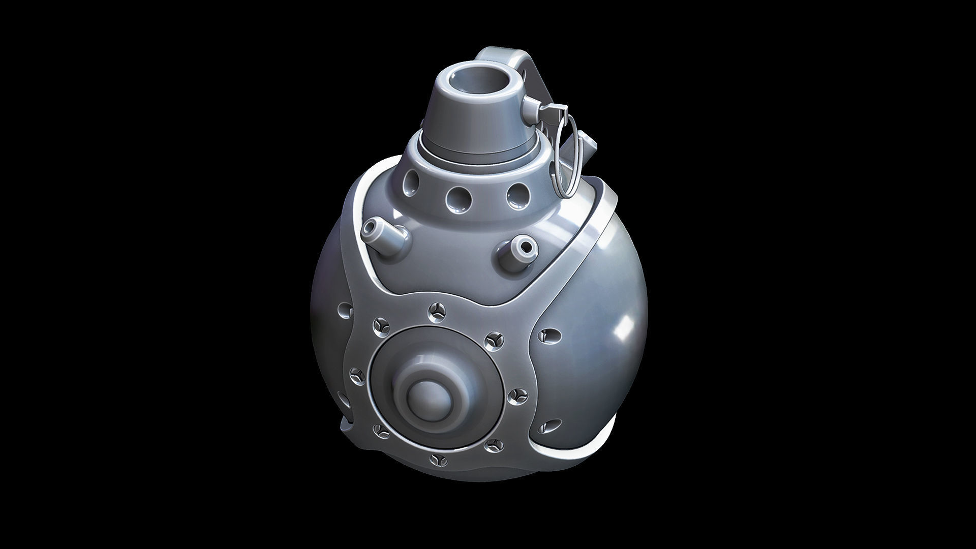 Sci-Fi Grenades Set 3D model | CGTrader