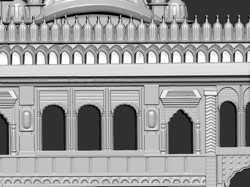 2d Golden Temple 3D model 3D printable | CGTrader