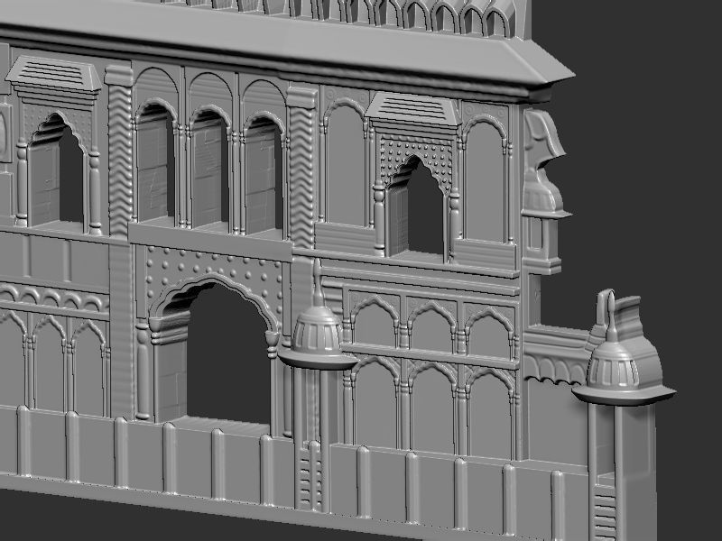 2d Golden Temple 3D model 3D printable | CGTrader