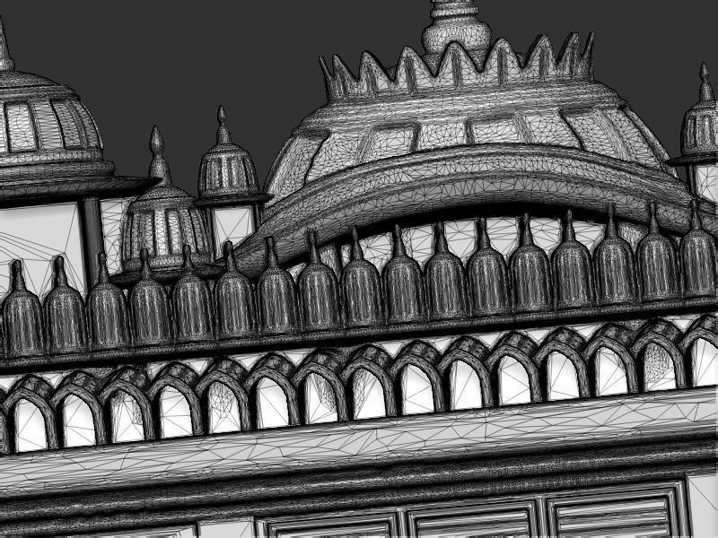 2d Golden Temple 3D model 3D printable | CGTrader