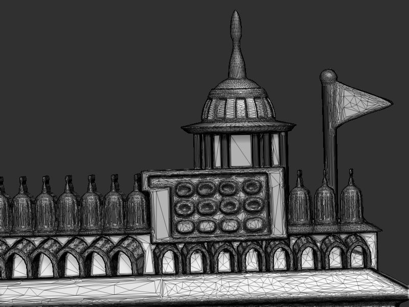 2d Golden Temple 3D model 3D printable | CGTrader