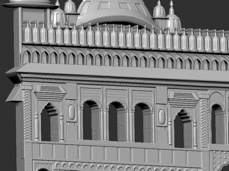 2d Golden Temple 3D model 3D printable | CGTrader