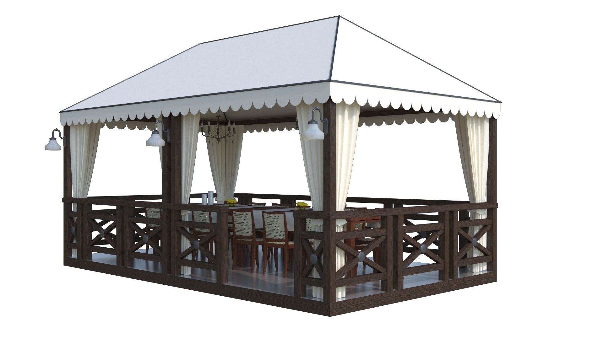 6 Minimalist Gazebo Collection in Stunning 3D 3D model | CGTrader