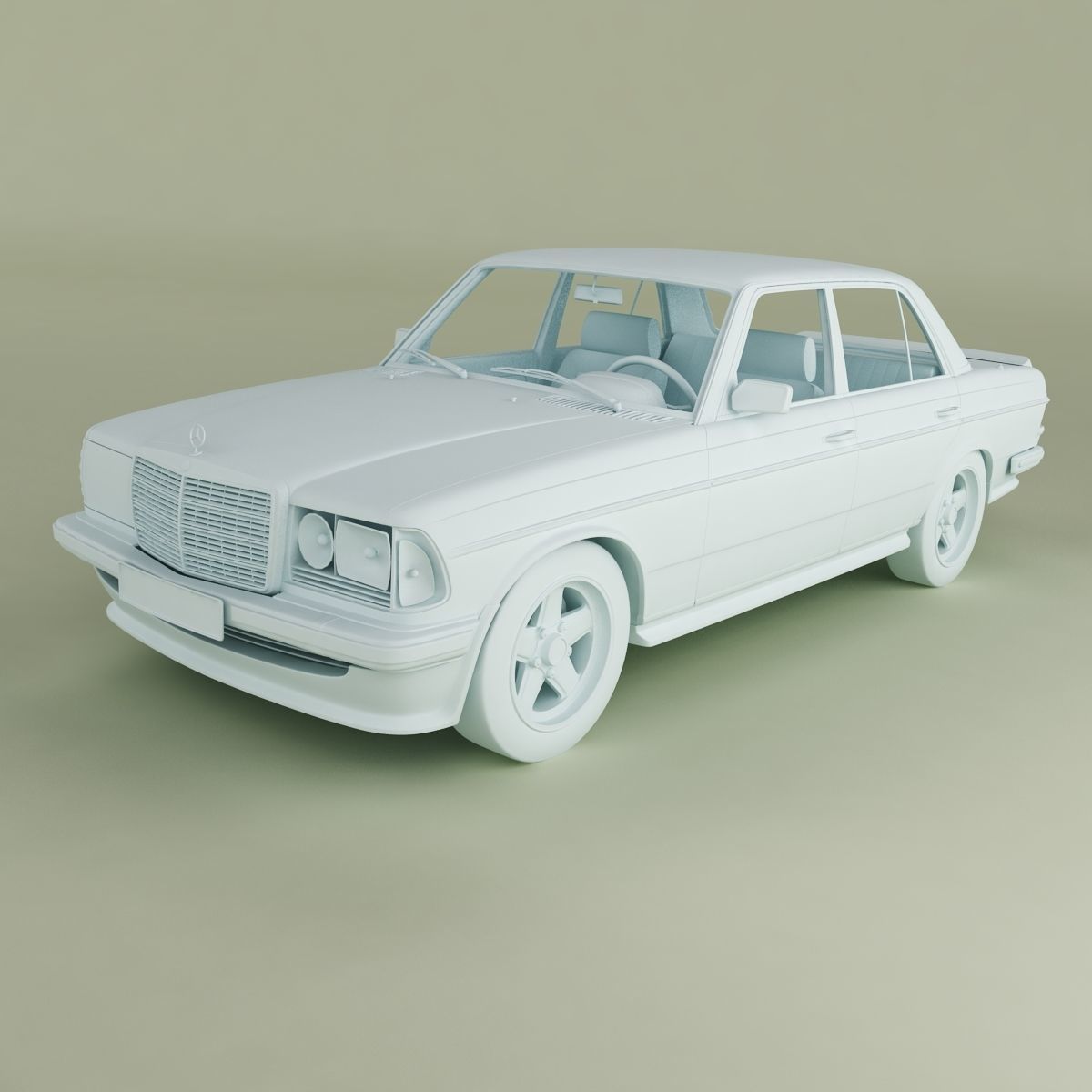 Mercedes-Benz W123 AMG 3D model | CGTrader