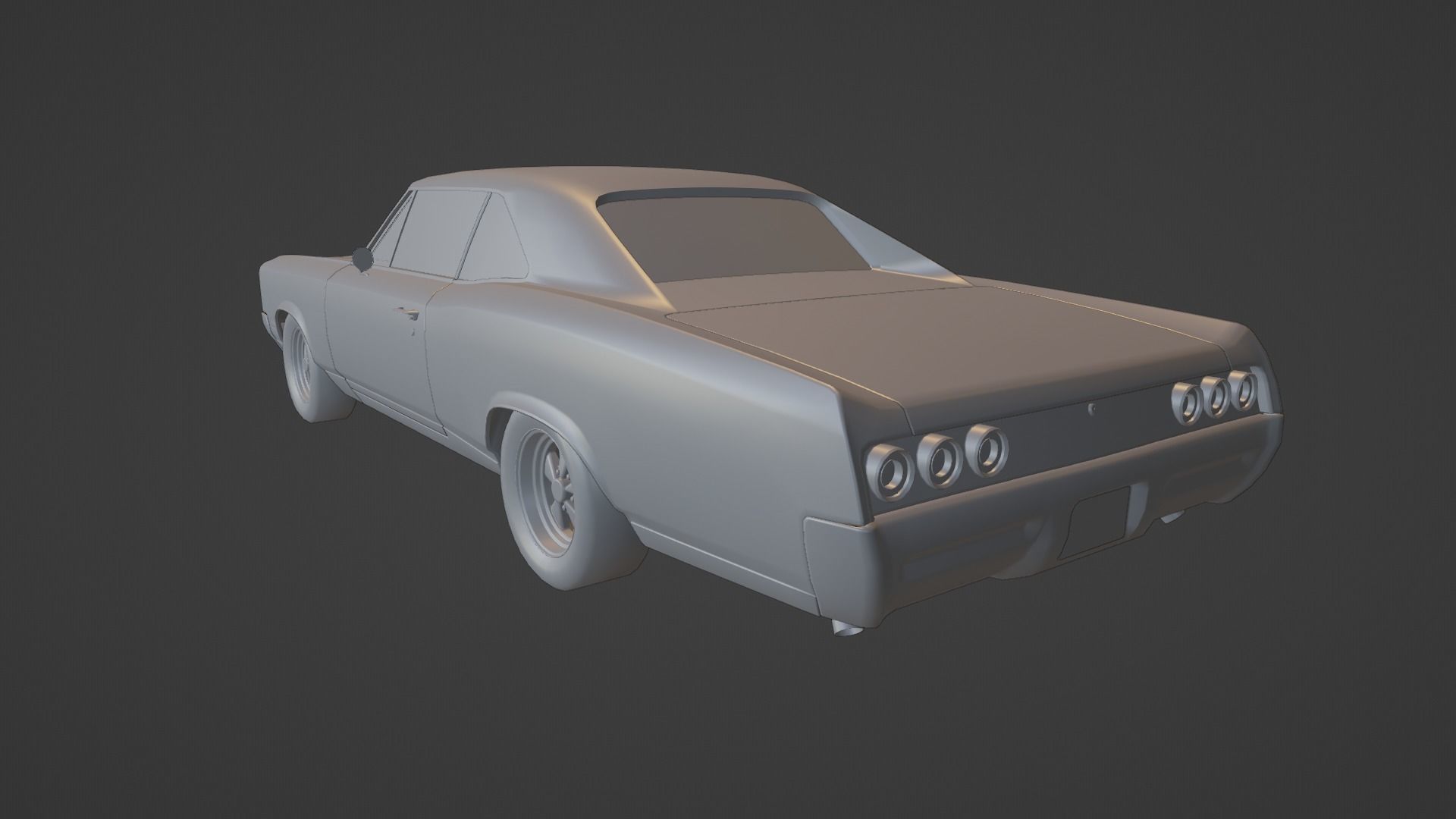 3D model 1960s Muscle Car 9 Fully Featured VR / AR / low-poly | CGTrader