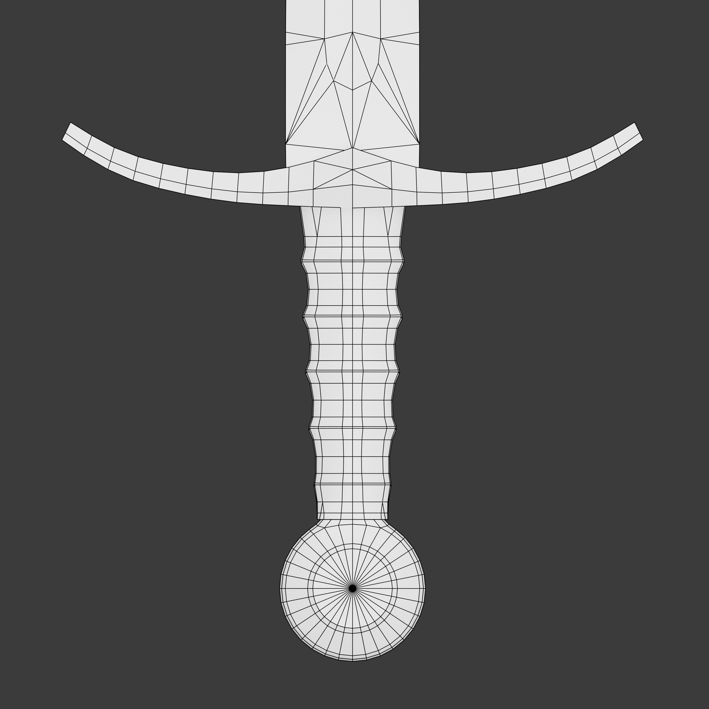3D model Medieval Sword 02 low poly plus old texture and sheath UE VR ...