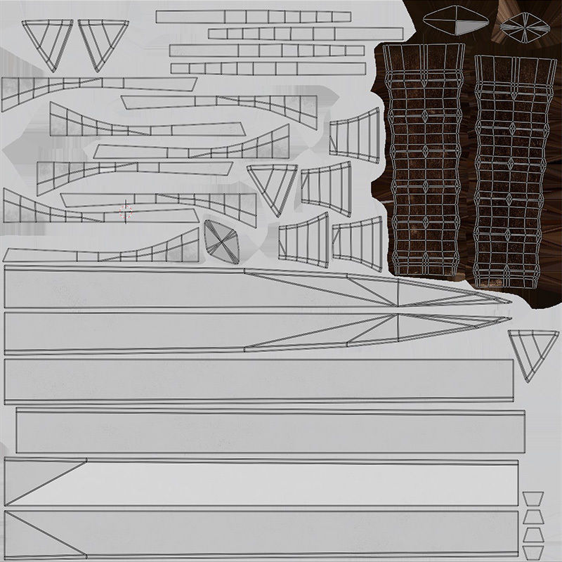 3D model Medieval Sword 03 low poly plus old texture and sheath UE VR ...